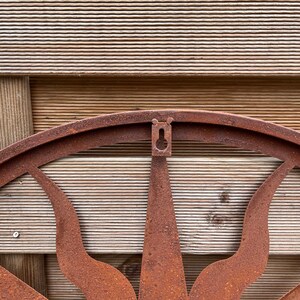 Metal Rusty Sun Garden Wall Art - Indoor / Outdoor - Etsy