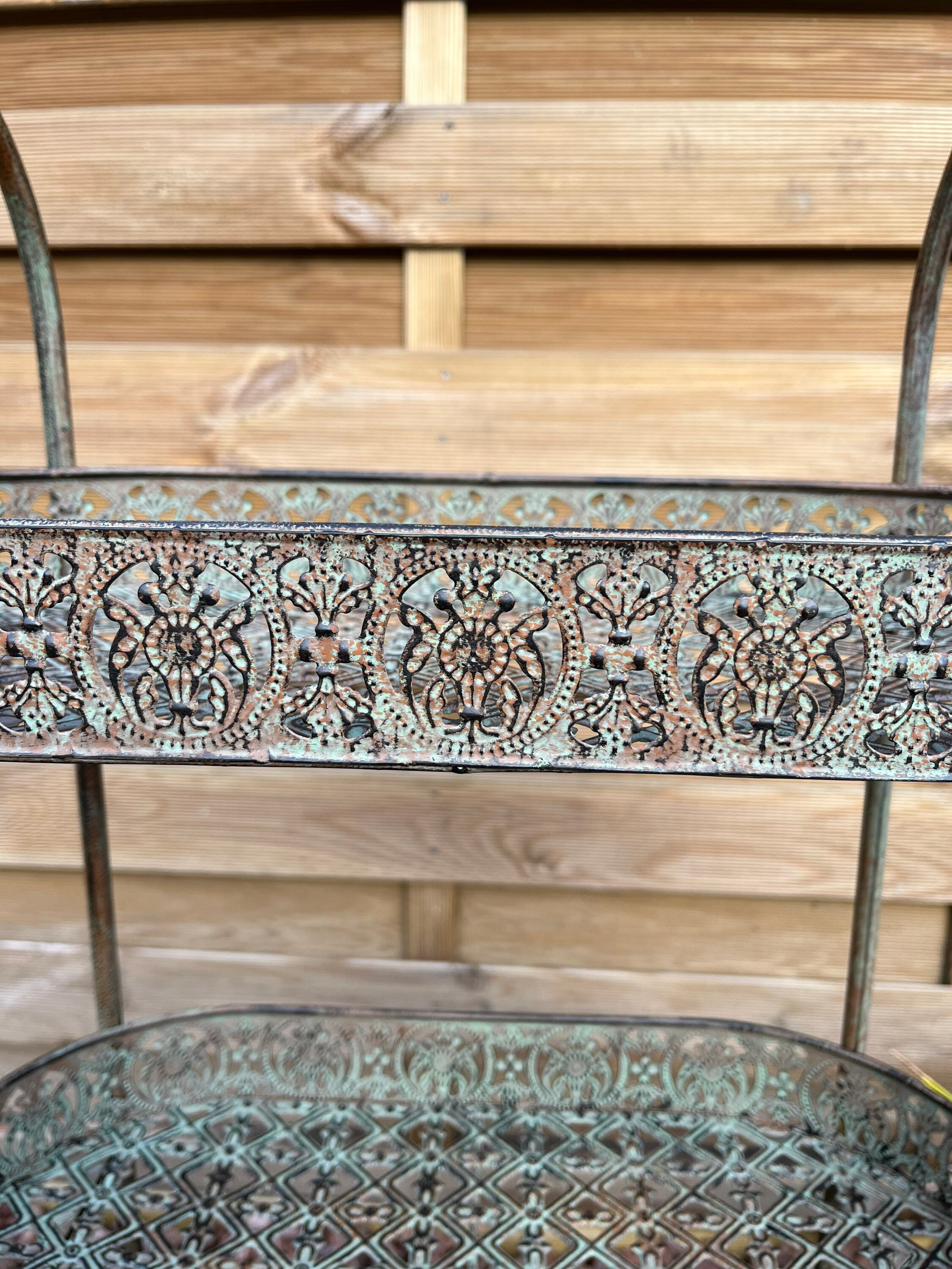 3 Tier Metal Verdigris (reddish Green) Decorative Plant Stand - Etsy UK