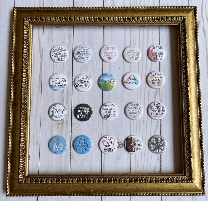 20 Pinback Catholic/ Christian Buttons - Etsy