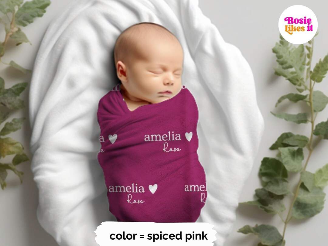 Personalized Custom Blanket, Baby Girl Blanket, Name Blanket, Girl ...