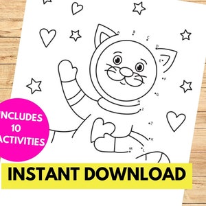 Printable Space Valentines Activities, Space Valentine's Day Activity ...