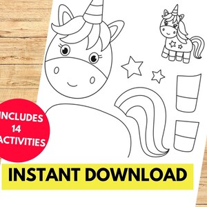 Dinosaur Printables, Unicorn Printables, Valentine's Day Activities ...