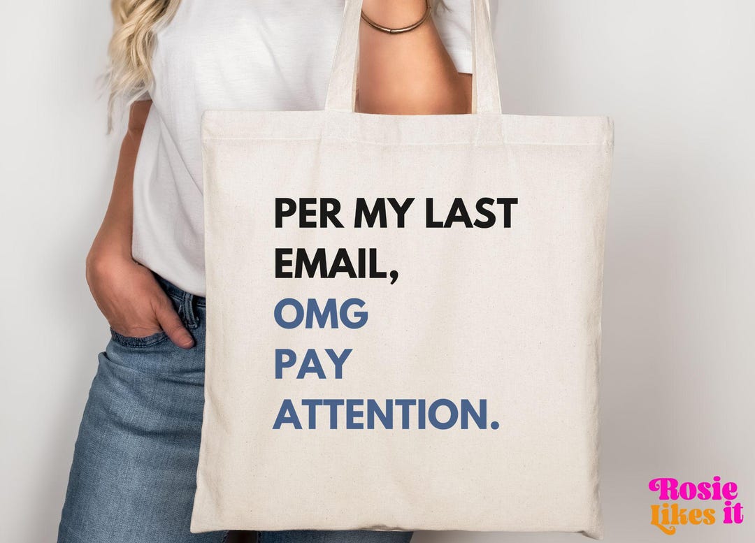 Work Tote Bag, Funny Work Tote, Snarky Work Tote Bag, Colleague ...