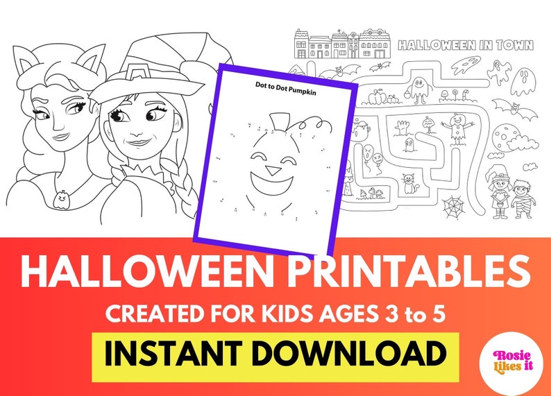 Halloween Printables for Kids Halloween Activity Bundle Preschool ...