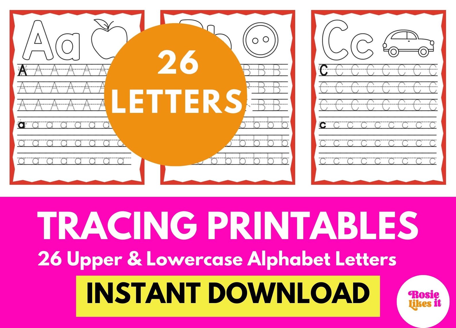 Tracing Printables Alphabet Tracing Worksheet Alphabet Letter Tracing ...