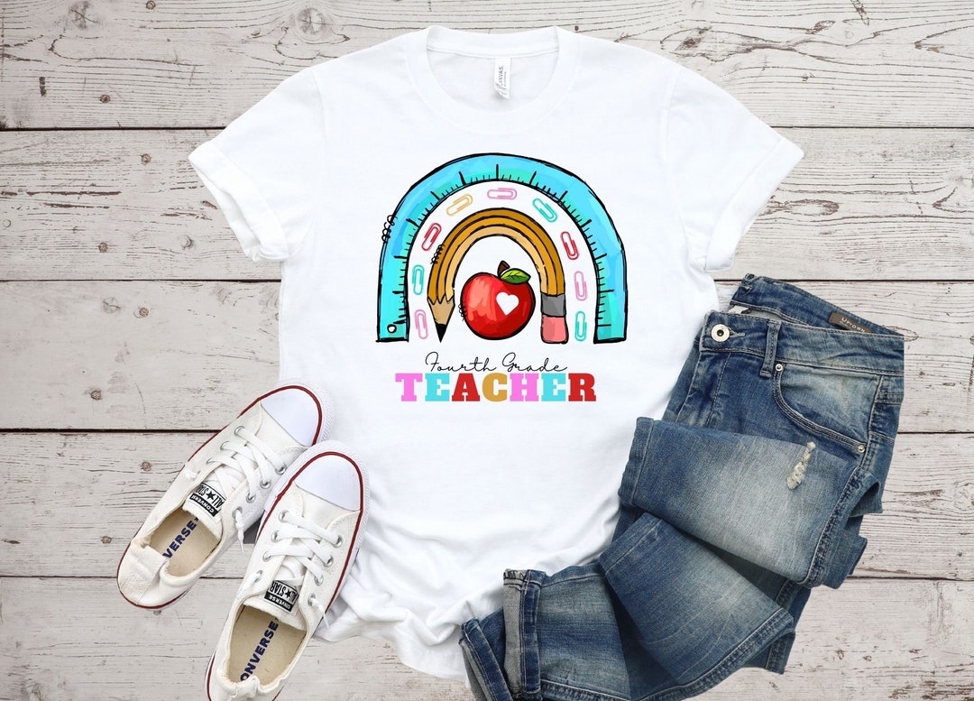 Fourth Grade Teacher Shirts, Kindergarten Teacher Shirt, Gifts for ...