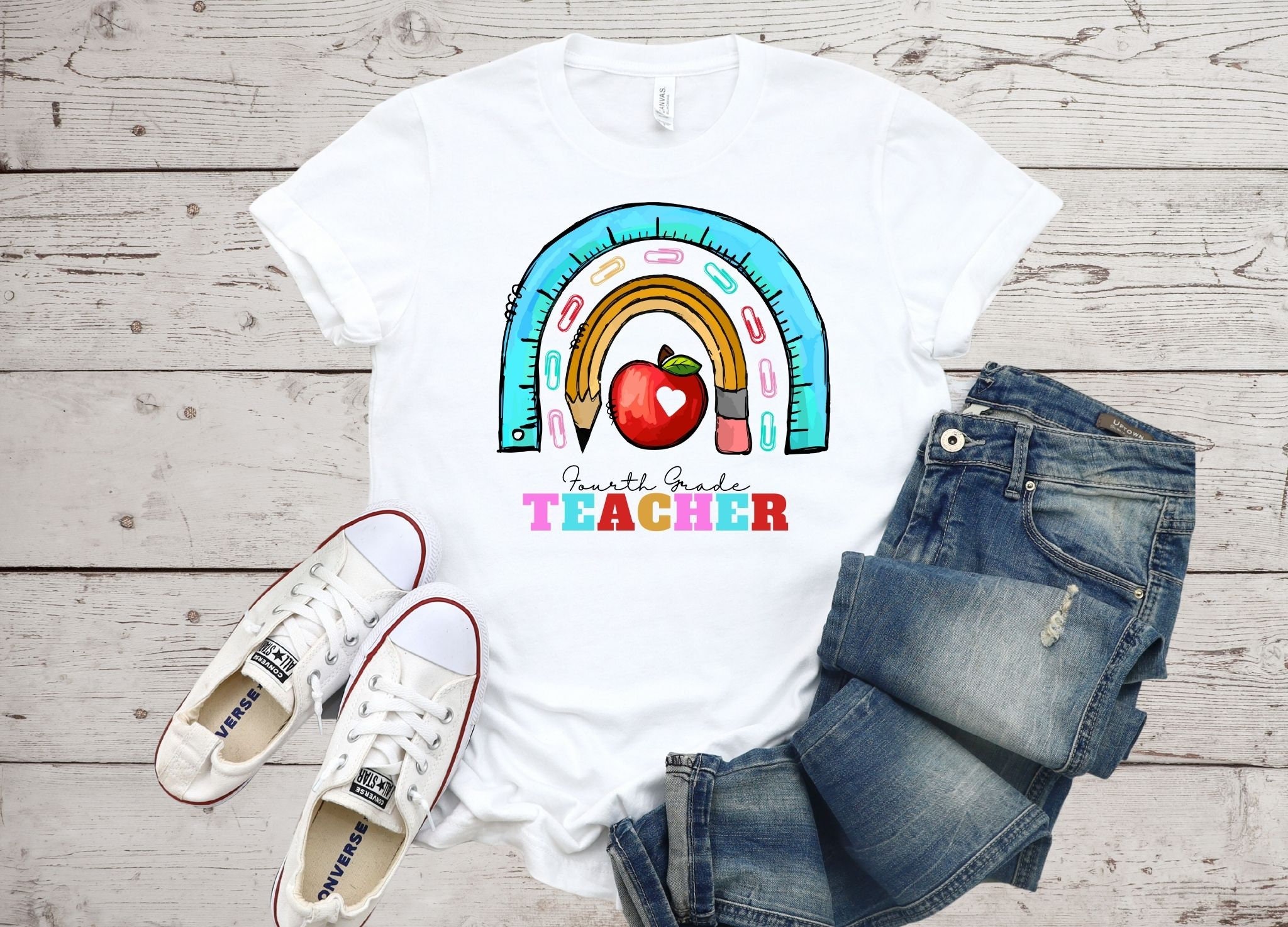 Fourth Grade Teacher Shirts, Kindergarten Teacher Shirt, Gifts for ...