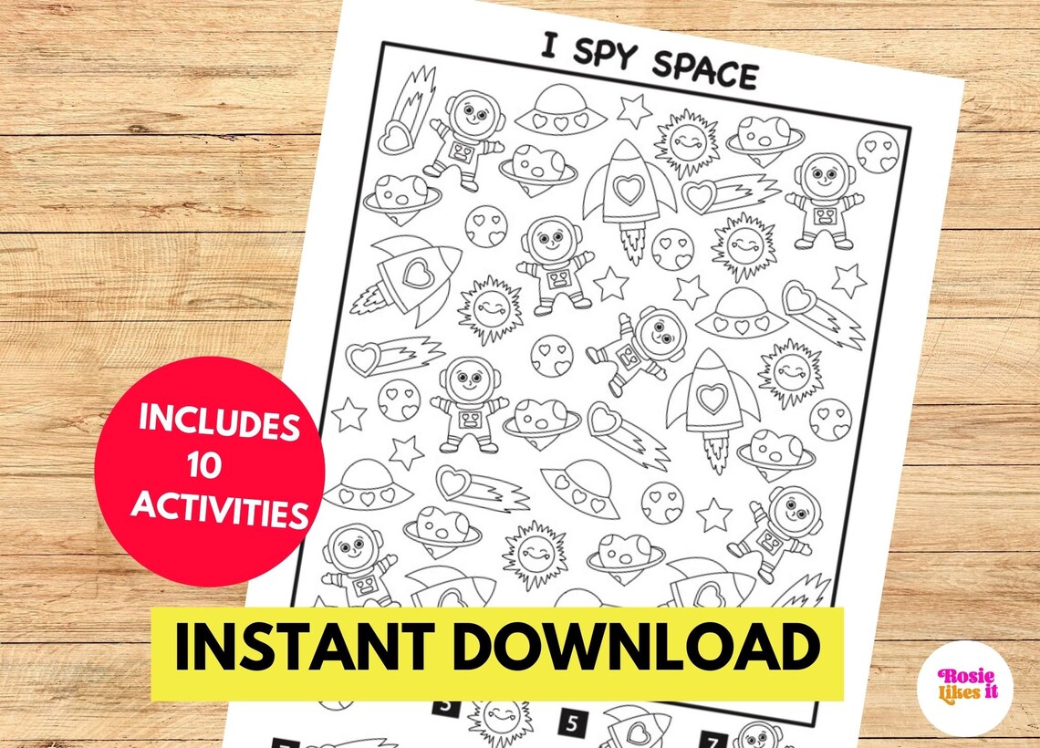 Printable Space Valentines Activities, Space Valentine's Day Activity ...
