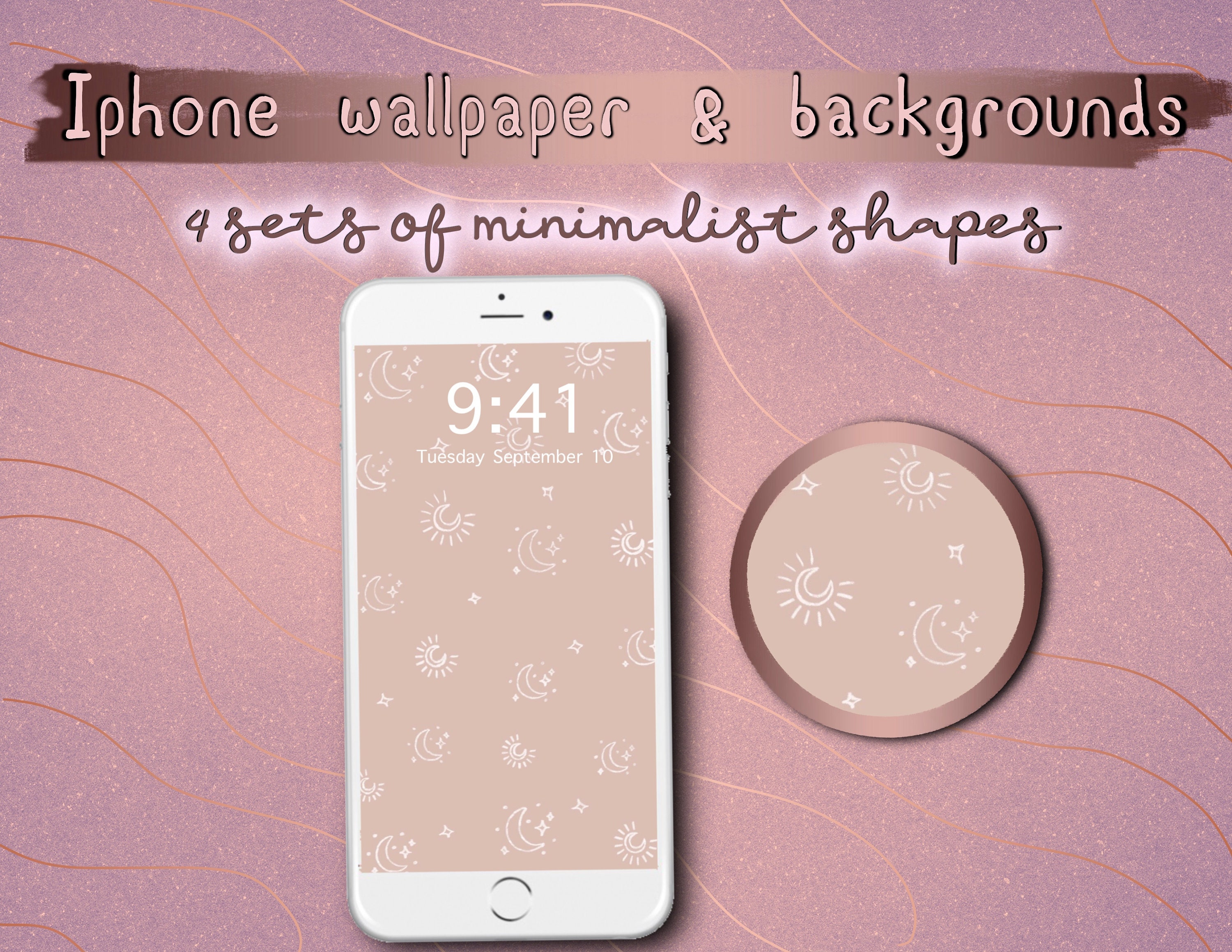 4 Minimalist Wallpaper, iPhone Lockscreen, Abstract Wallpaper, Phone ...