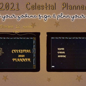 Celestial Digital Planner, Landscape Goodnotes Planner, iPad 2021 ...