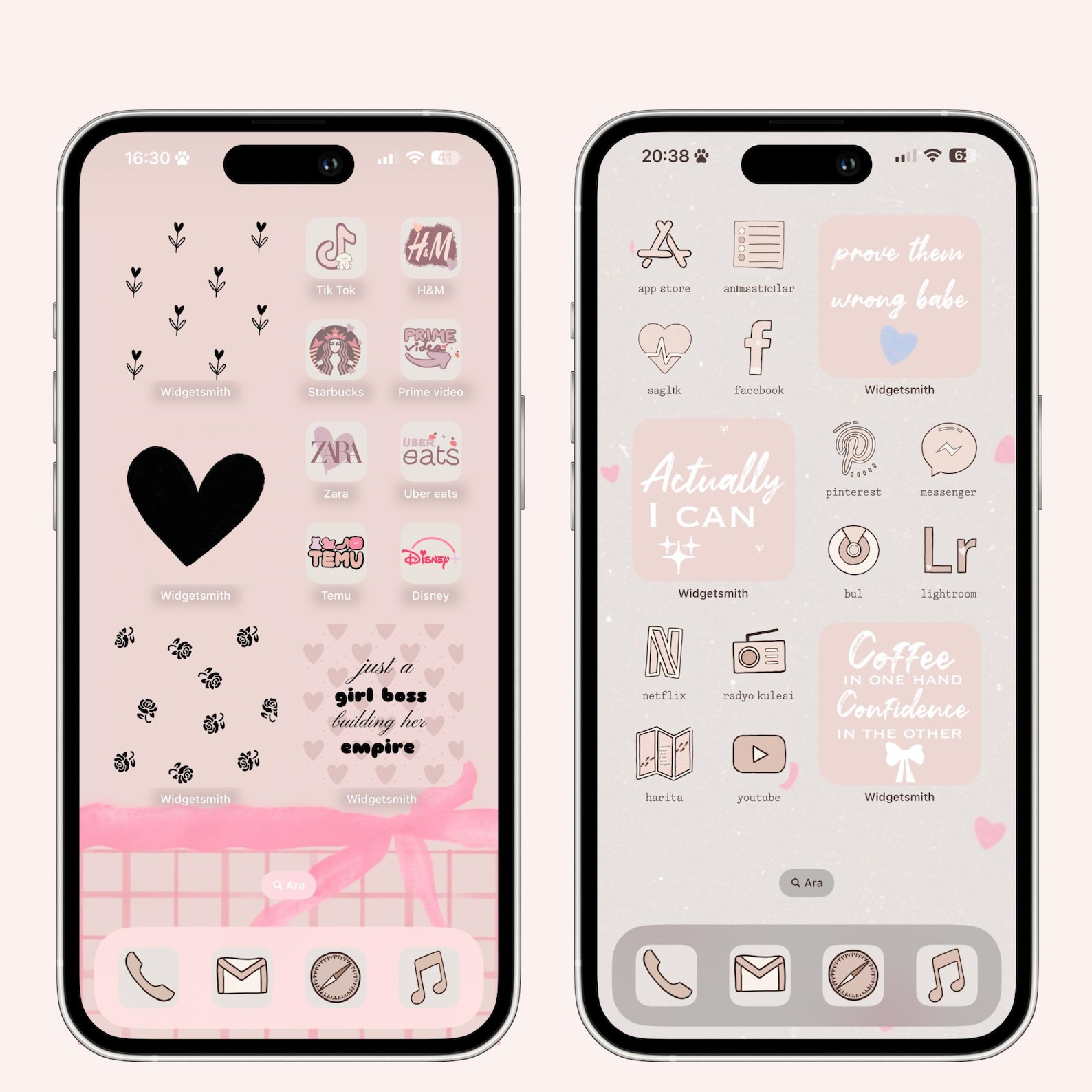 Coquette Aesthetic iPhone App Icons | Pink Ios 18 Icon Pack | Cute ...
