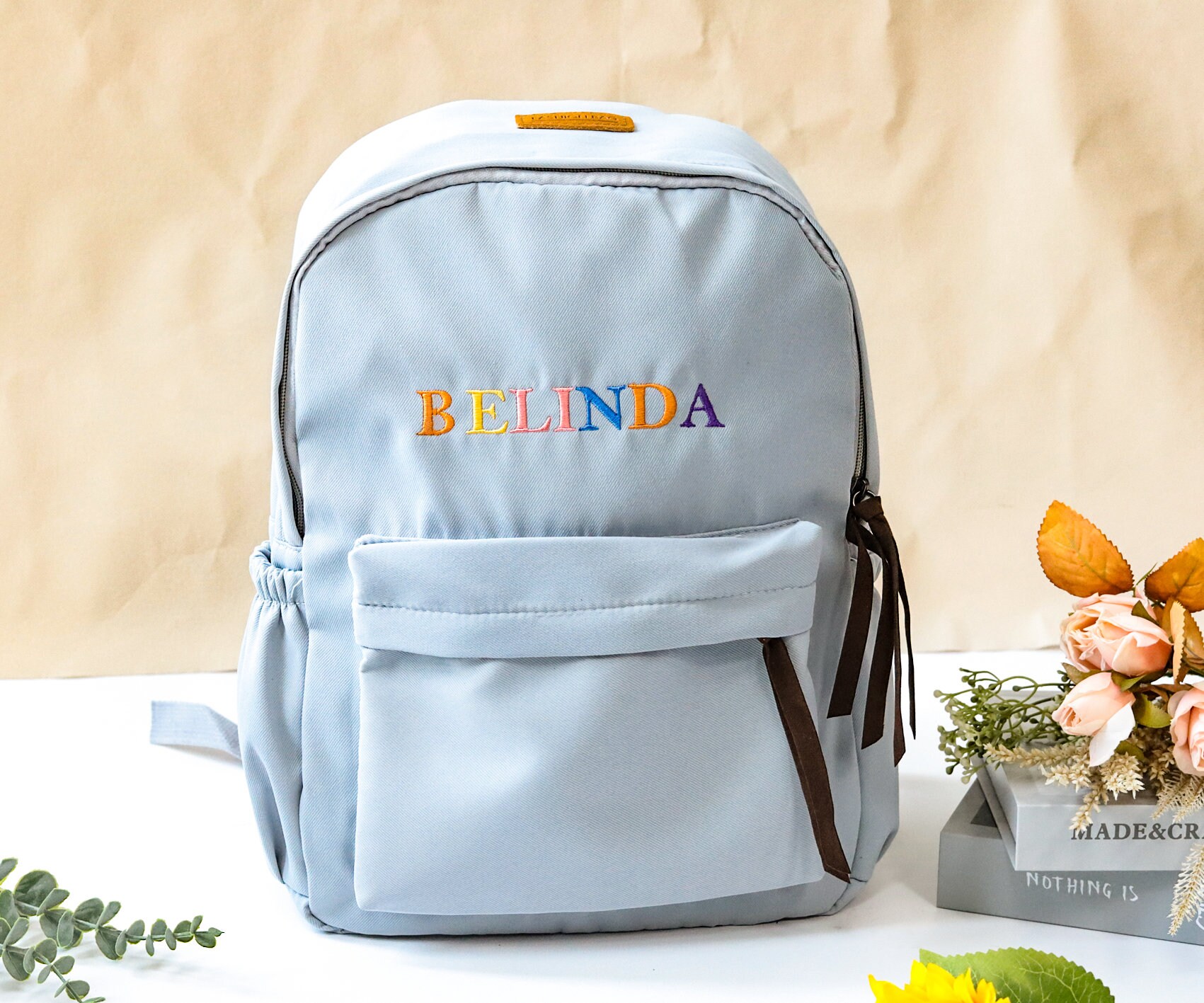 Colorful Letter Embroidery Backpack,nursery Backpack,back to School ...