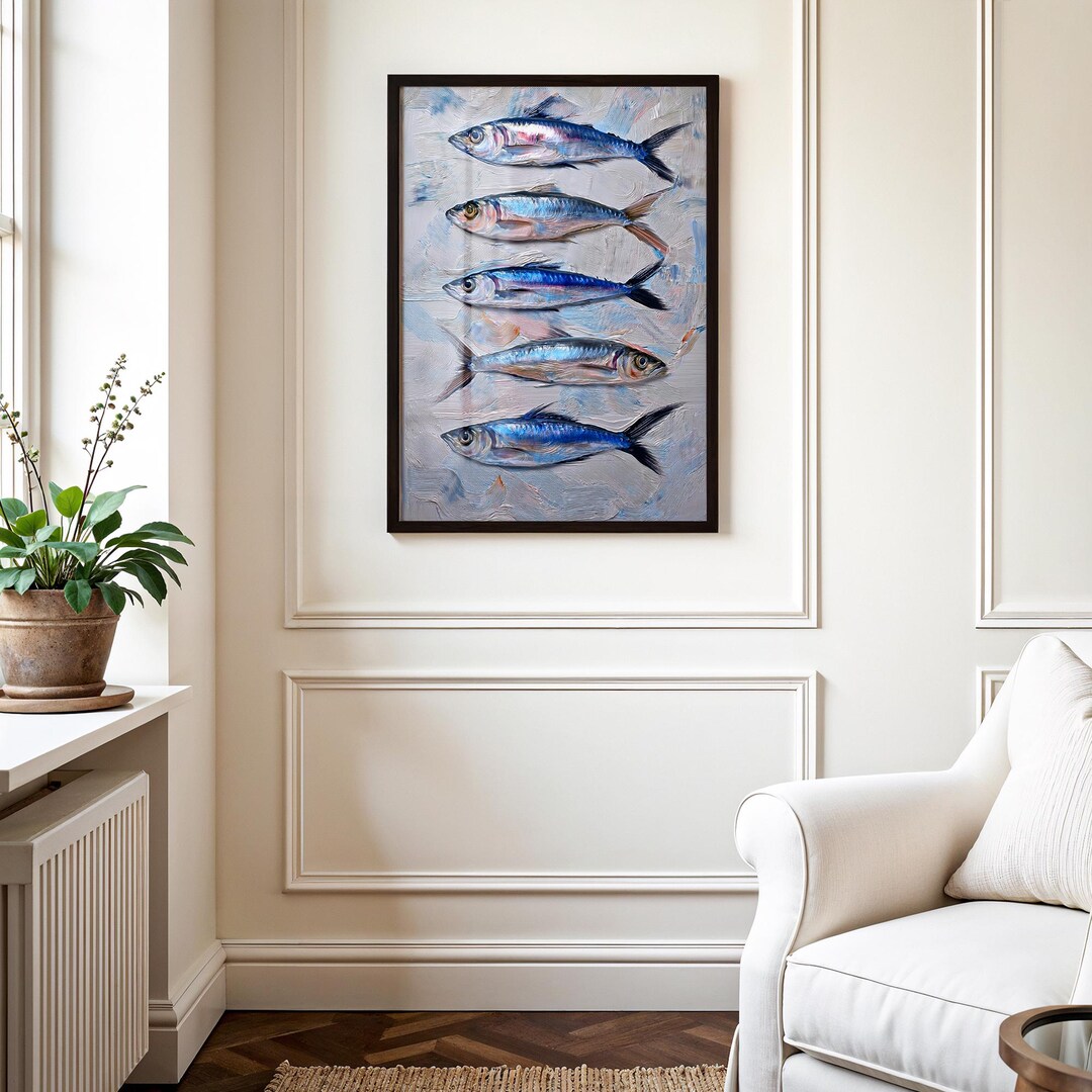 Vintage Sardine Can Art Print: Quirky French Kitchen Decor - Etsy