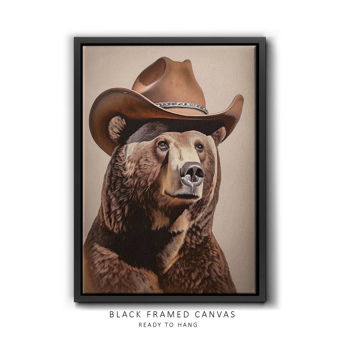 The Bear Wall Art | Western Nursery Printable | Rustic Bear Decor for ...