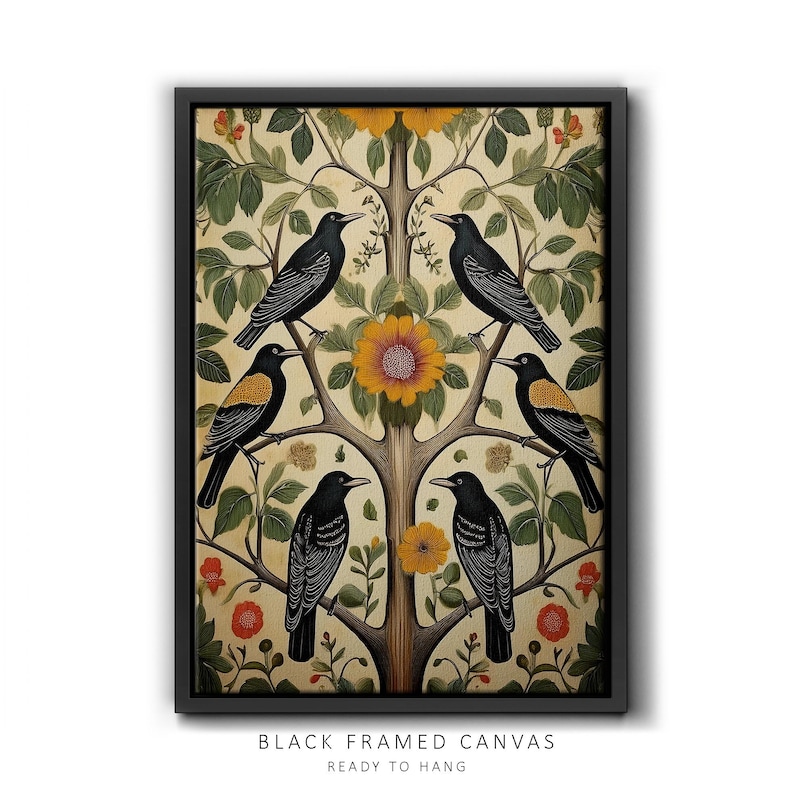 Art Nouveau Crow Prints - Etsy