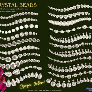 Procreate Fashion Beading Brushes. 230 Brushes of Embroidery, Sequins ...