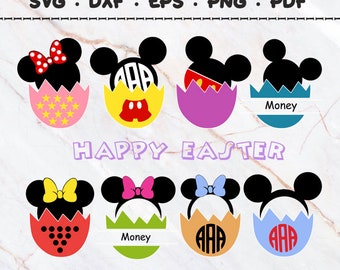 Mickey Easter Clipart - Etsy