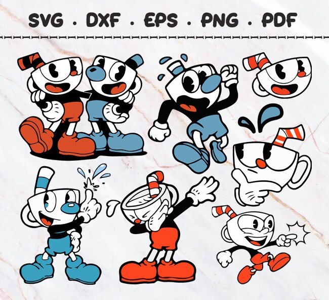 Cuphead Vector - Etsy