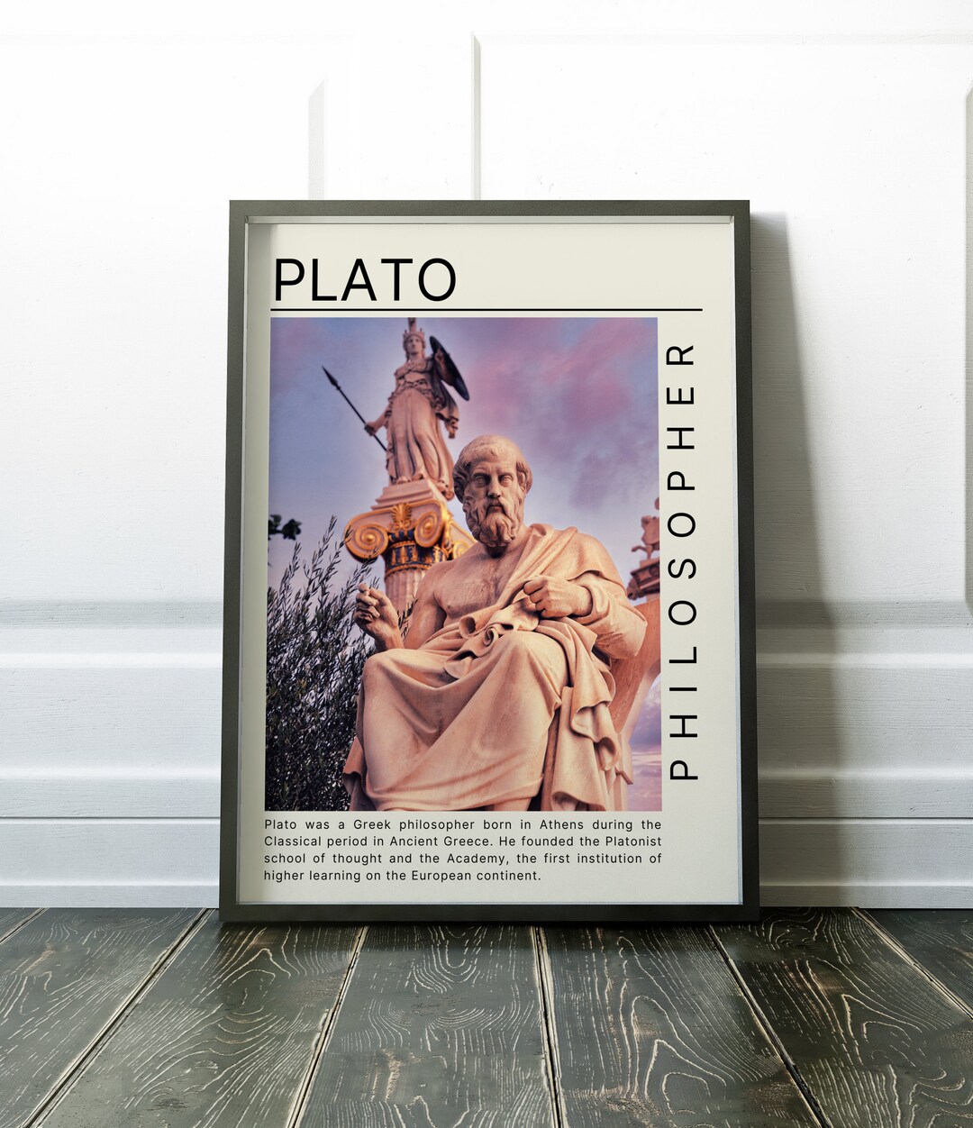 Plato Philosopher Ancient Greek Wall Art Poster Print Download - Etsy