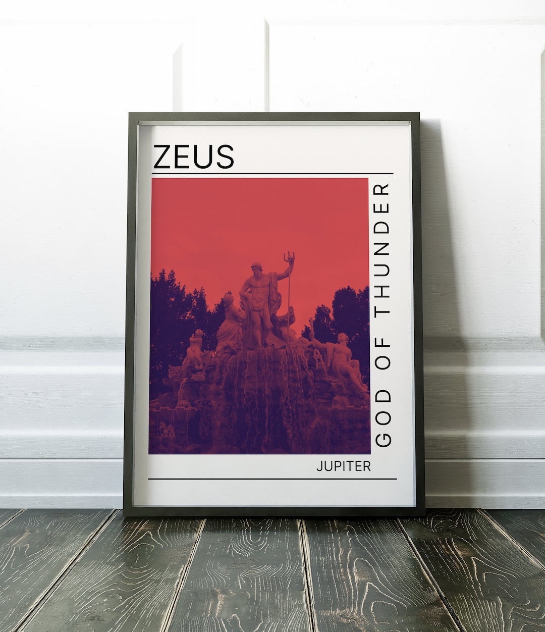 Greek Mythology Zeus Jupiter Wall Art Poster Print Download - Etsy