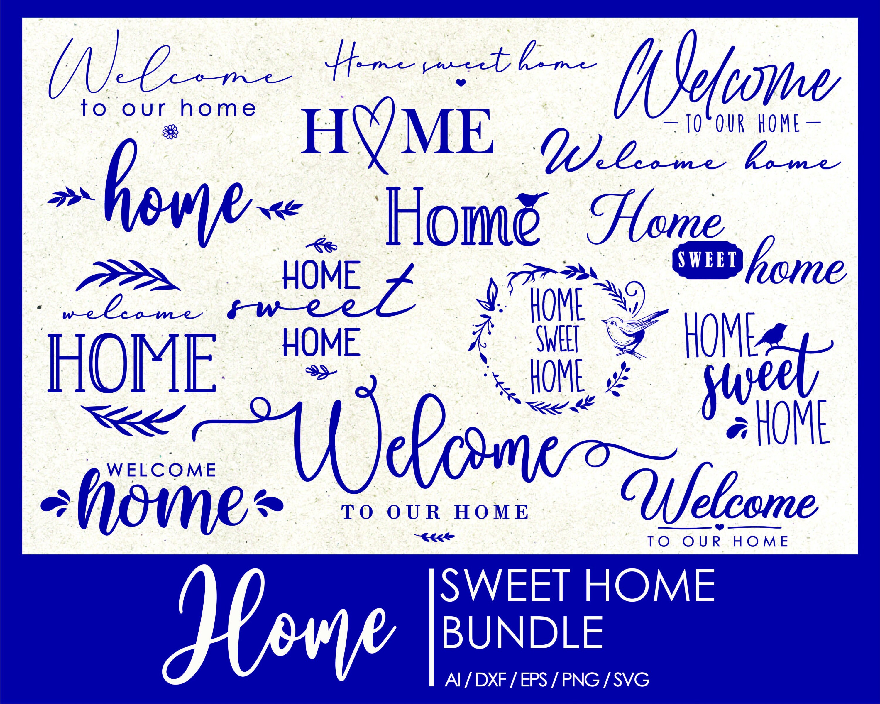 Home Sweet Home Svg Bundle, Welcome Sign, Cut File for Cricut. - Etsy