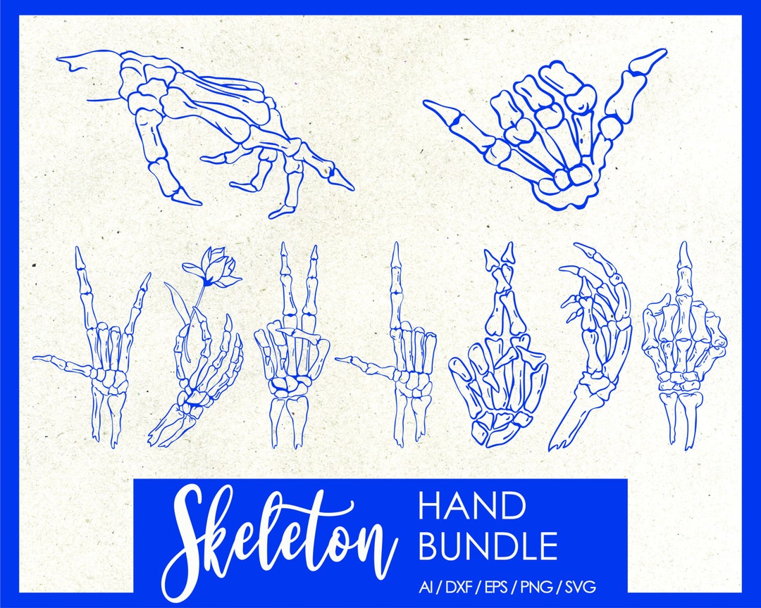 Skeleton Hands, Skeleton SVG, Skeleton Silhouette, Halloween SVG, Skull ...