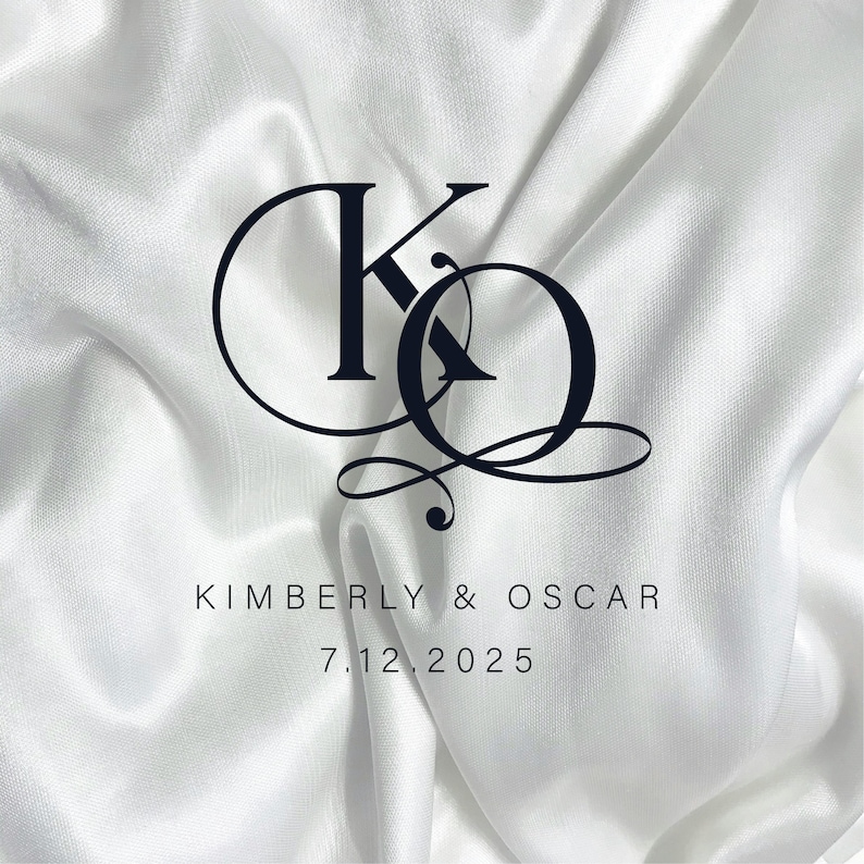 Custom Wedding Logo With Initials, Customizable Wedding Monogram ...