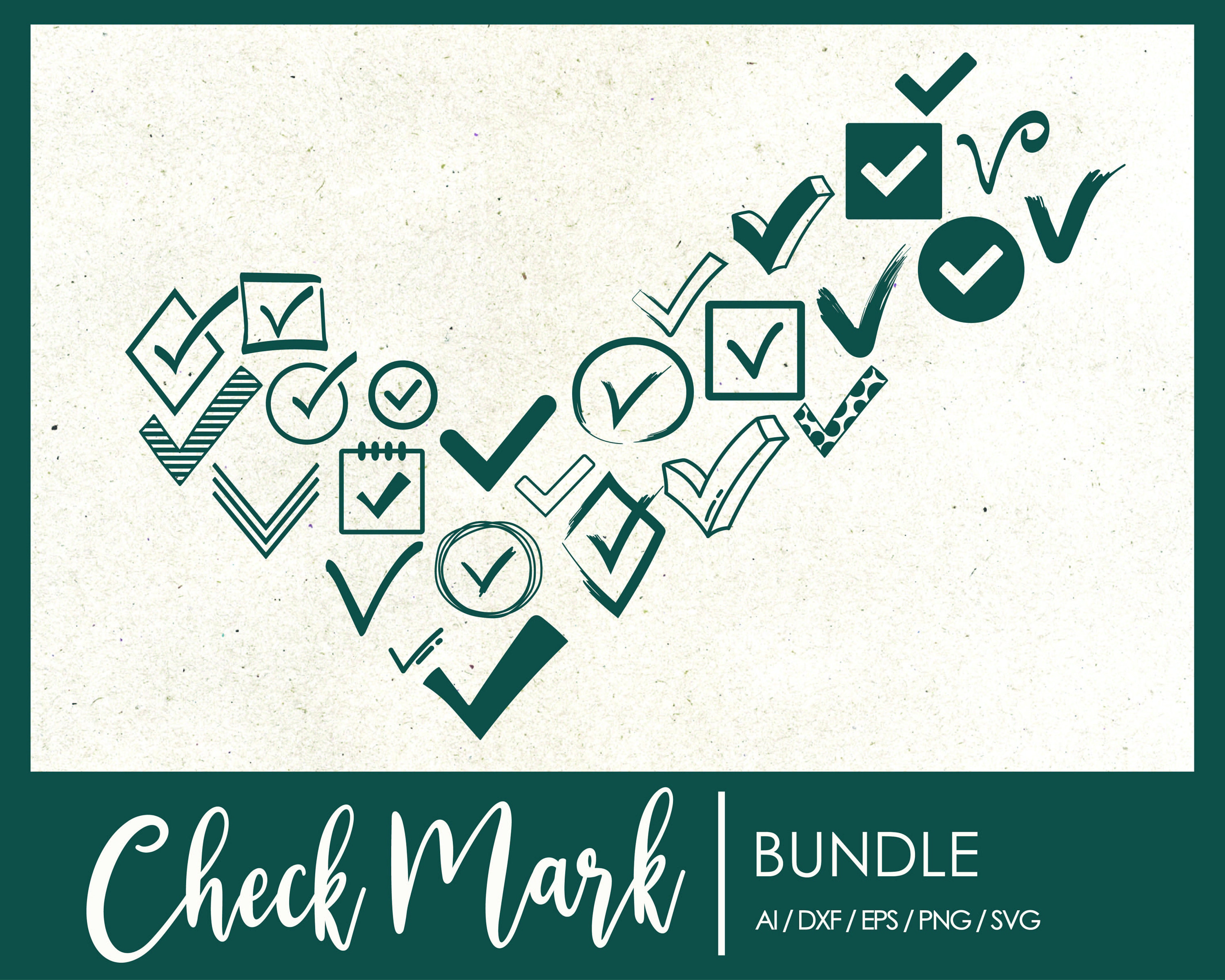 Check Mark Svg Tick Mark SVG PNG Vector Check Marks - Etsy UK
