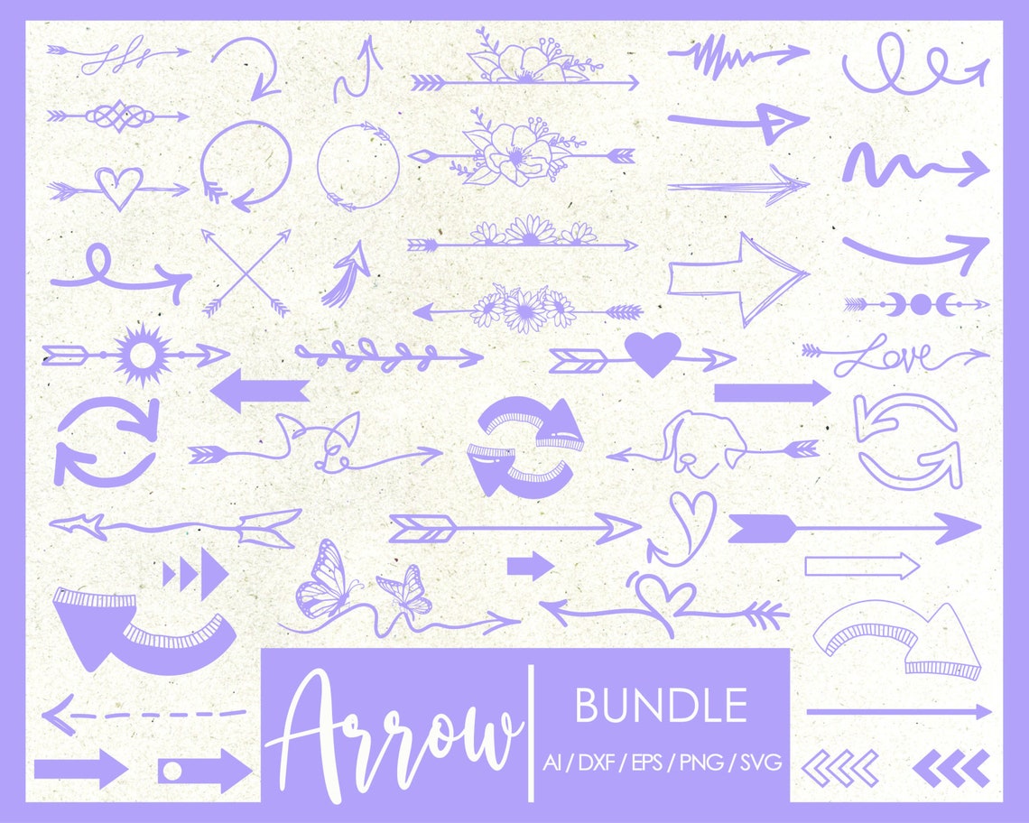Arrow Svg Easy Cut Arrow Svg Bundle Arrow Clipart Arrows - Etsy