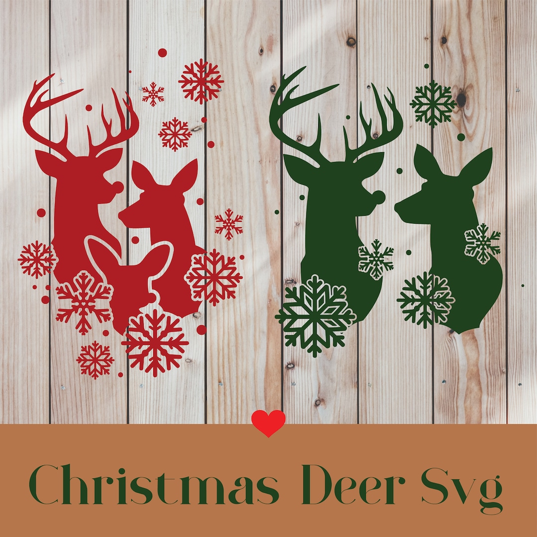 Christmas Svg, Christmas Deer Svg, Deer Svg, Merry Christmas Reindeer ...