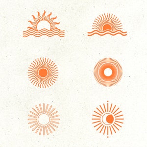 Sun SVG, Sun Vector, Sun Silhouette, Sun Svg for Cricut, Sun Svg Bundle ...