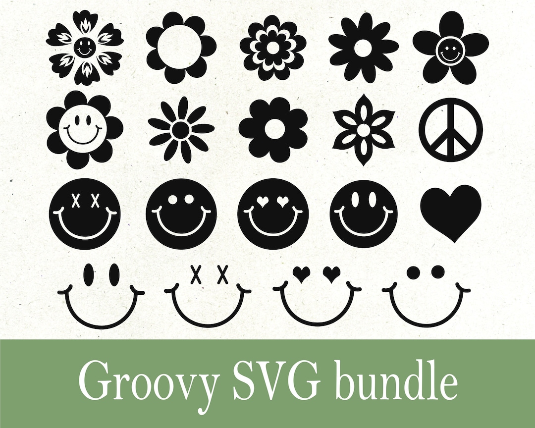 Groovy Svg Retro Groovy Svg Bundle Retro T-shirt Design - Etsy