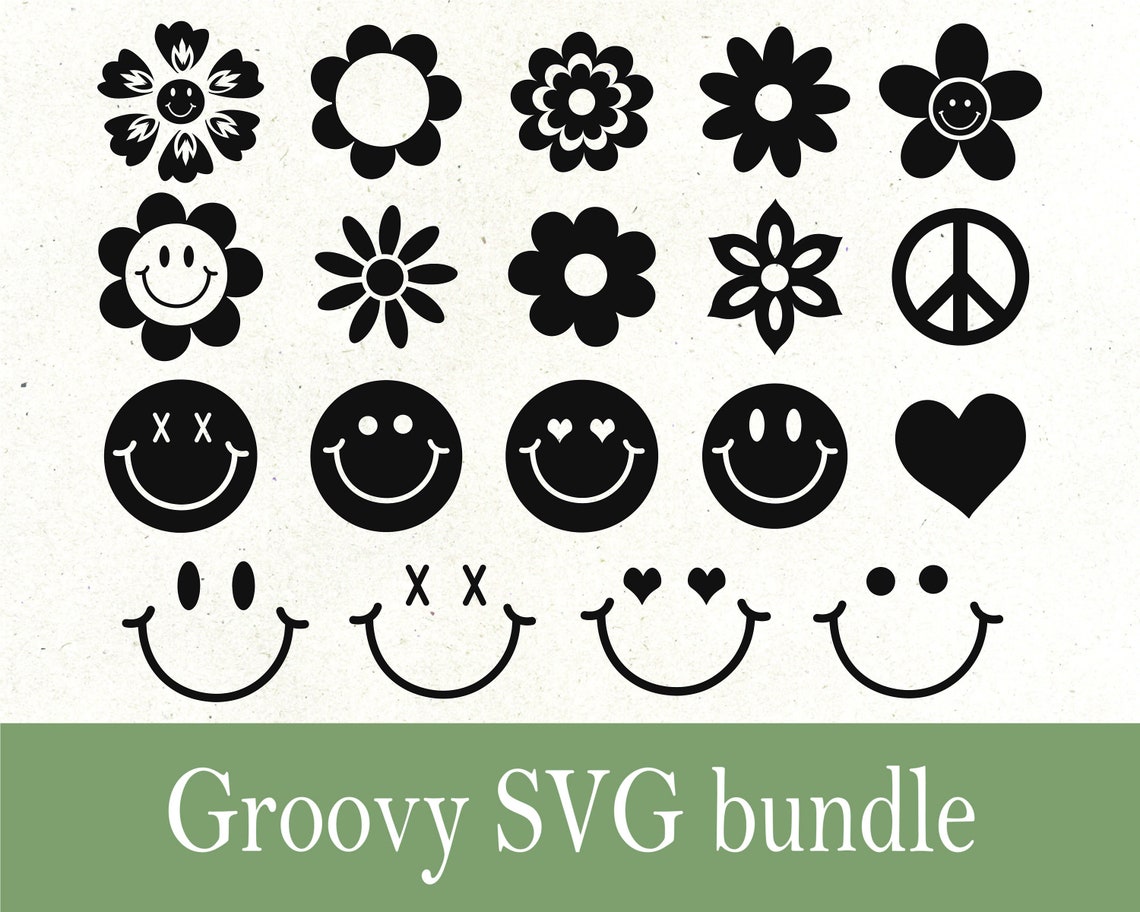 Groovy Svg Retro Groovy Svg Bundle Retro T-shirt Design - Etsy