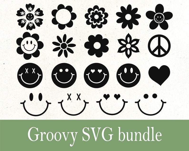 Groovy Svg Retro Groovy Svg Bundle Retro T-shirt Design - Etsy