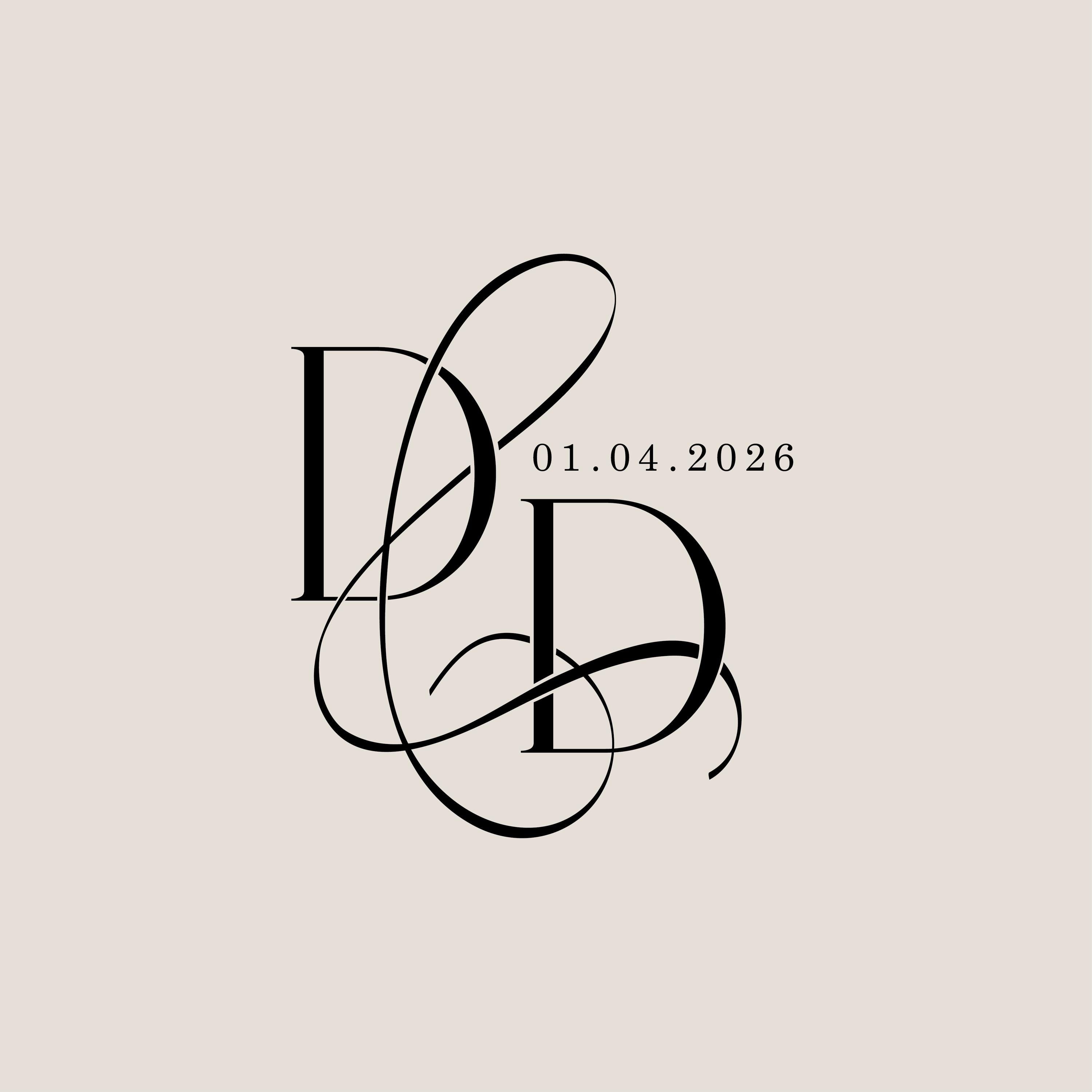 Custom Wedding Logo With Initials, Customizable Wedding Monogram ...