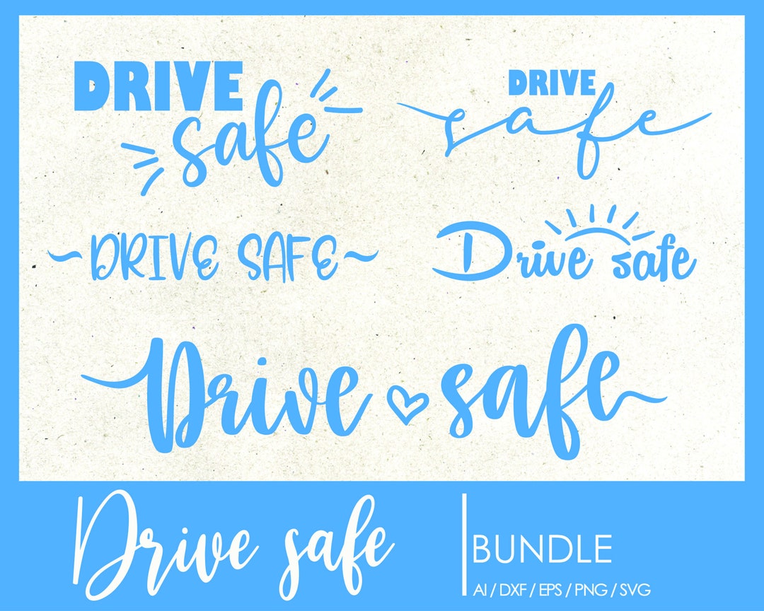 Drive Safe, Easy Cut, Sticker Design, Drive Safe Svg, Side View Mirror ...