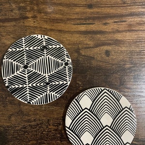 African Inspired Coasters Handmade Coasters Geometric - Etsy