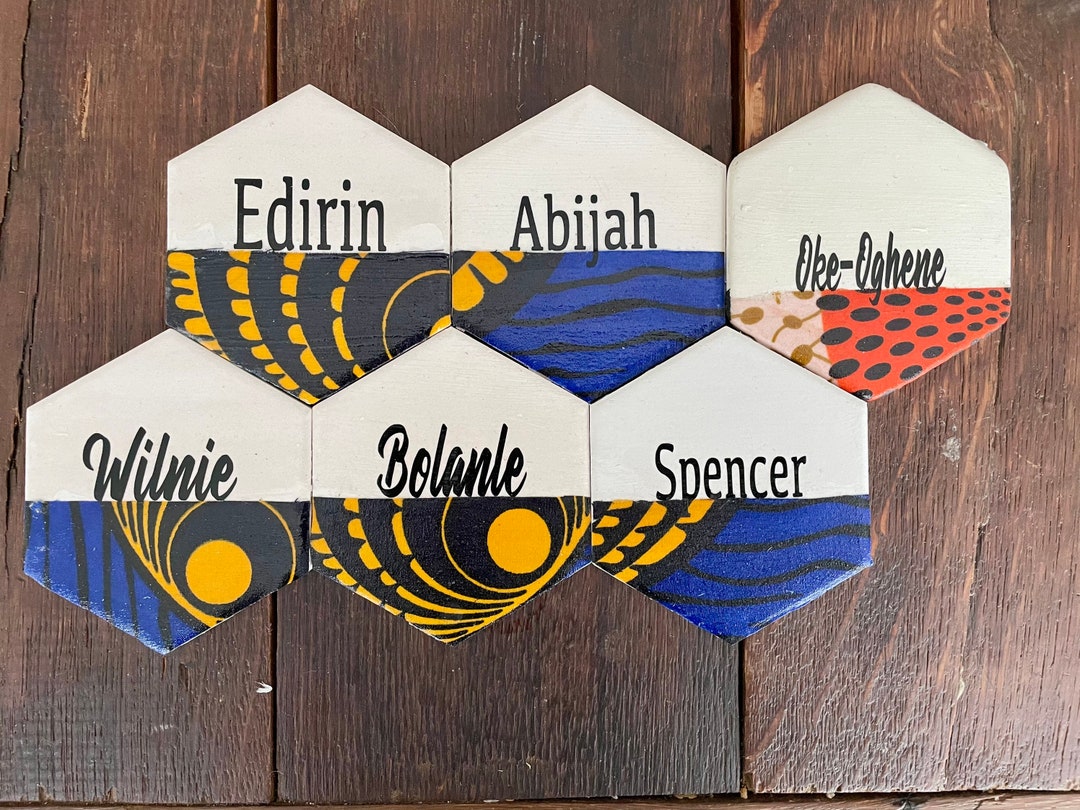 Ankara Coasters African Print Coasters Nigerian Coasters Fabric and ...