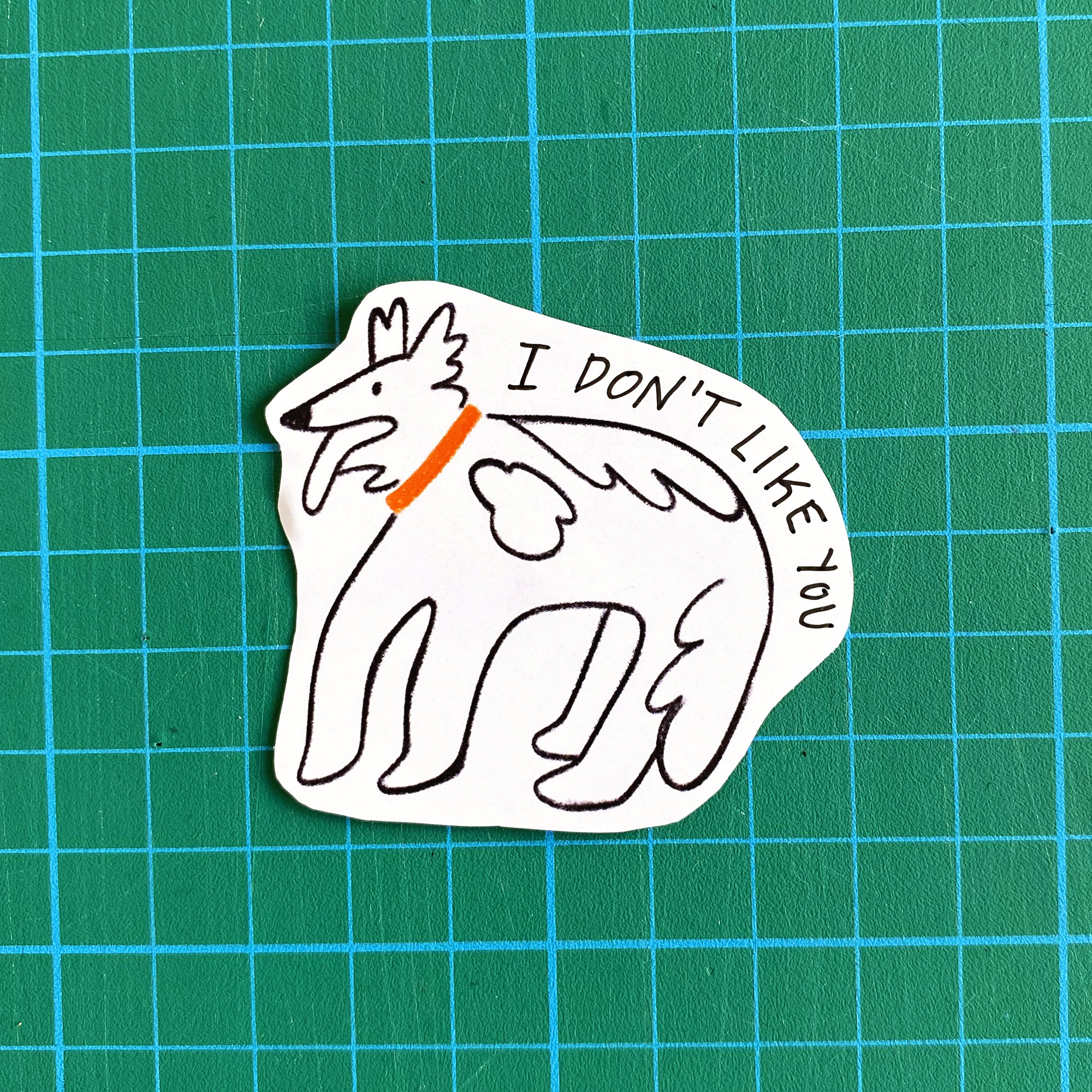 Mean Dog Sticker - Etsy