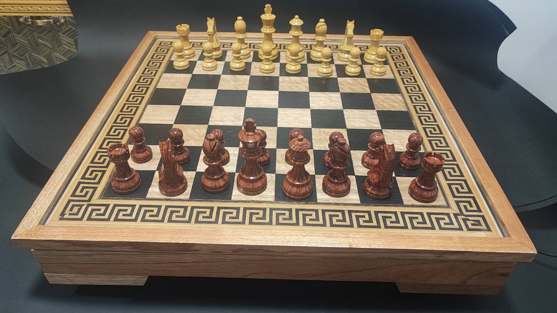 Large Cedar Wood Chess Box - Etsy