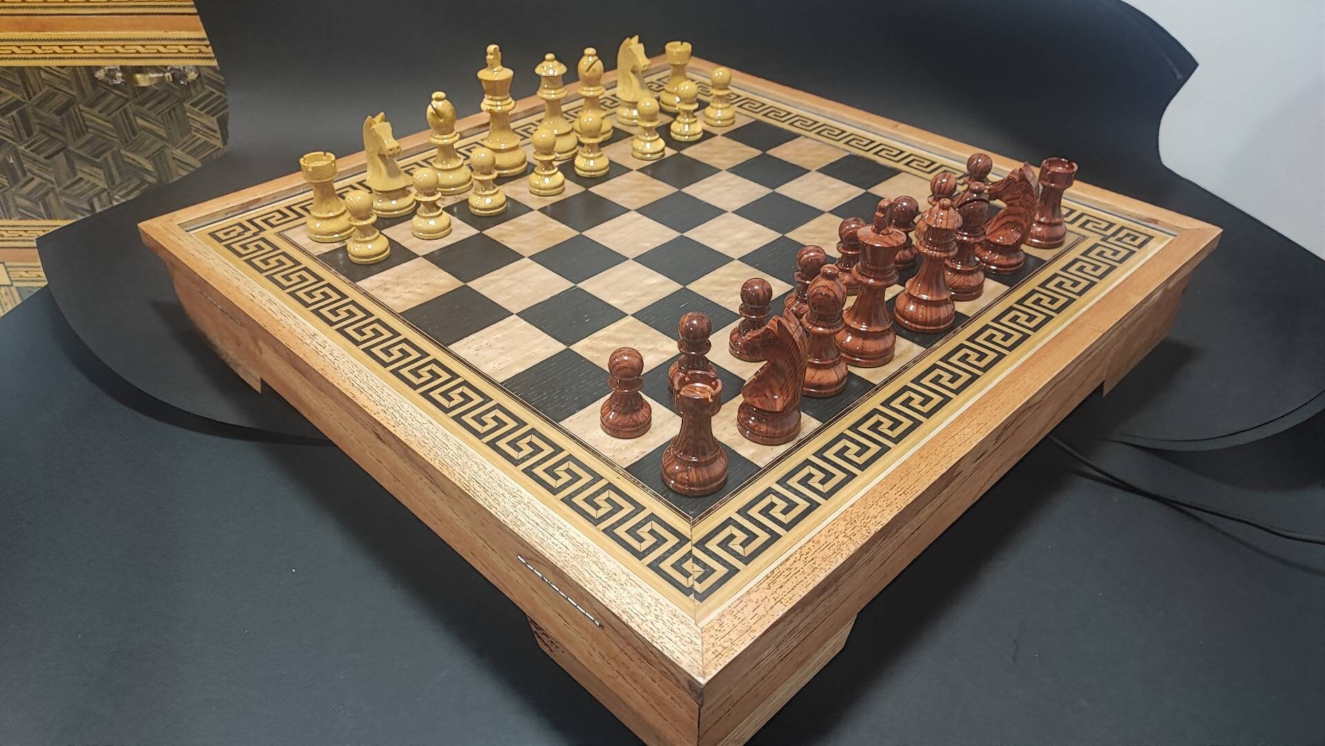 Large Cedar Wood Chess Box - Etsy