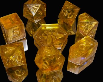 Gold Dice Set - Etsy