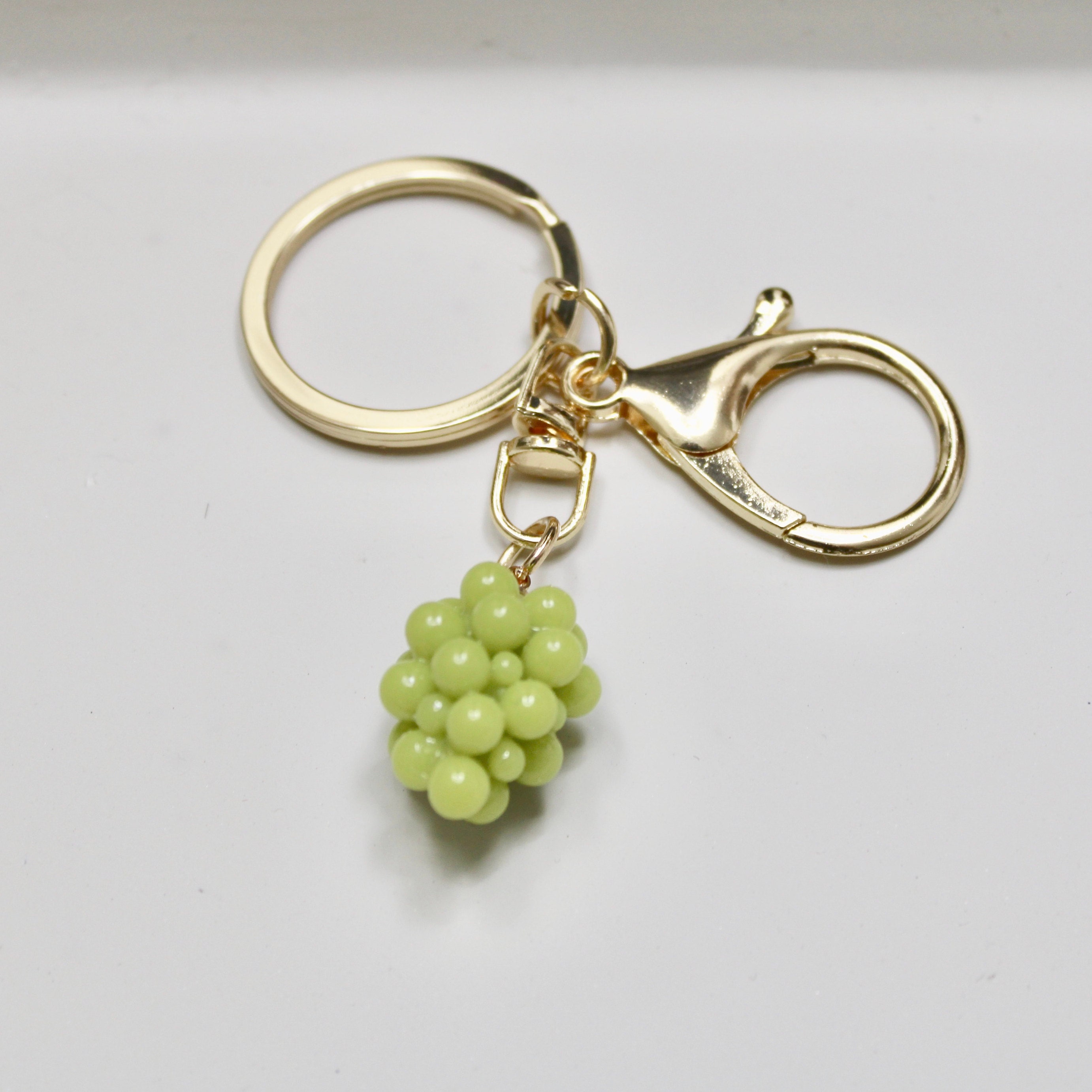 Green Grape Keychain Cute Keychain Bag Charm Food Keychain - Etsy UK