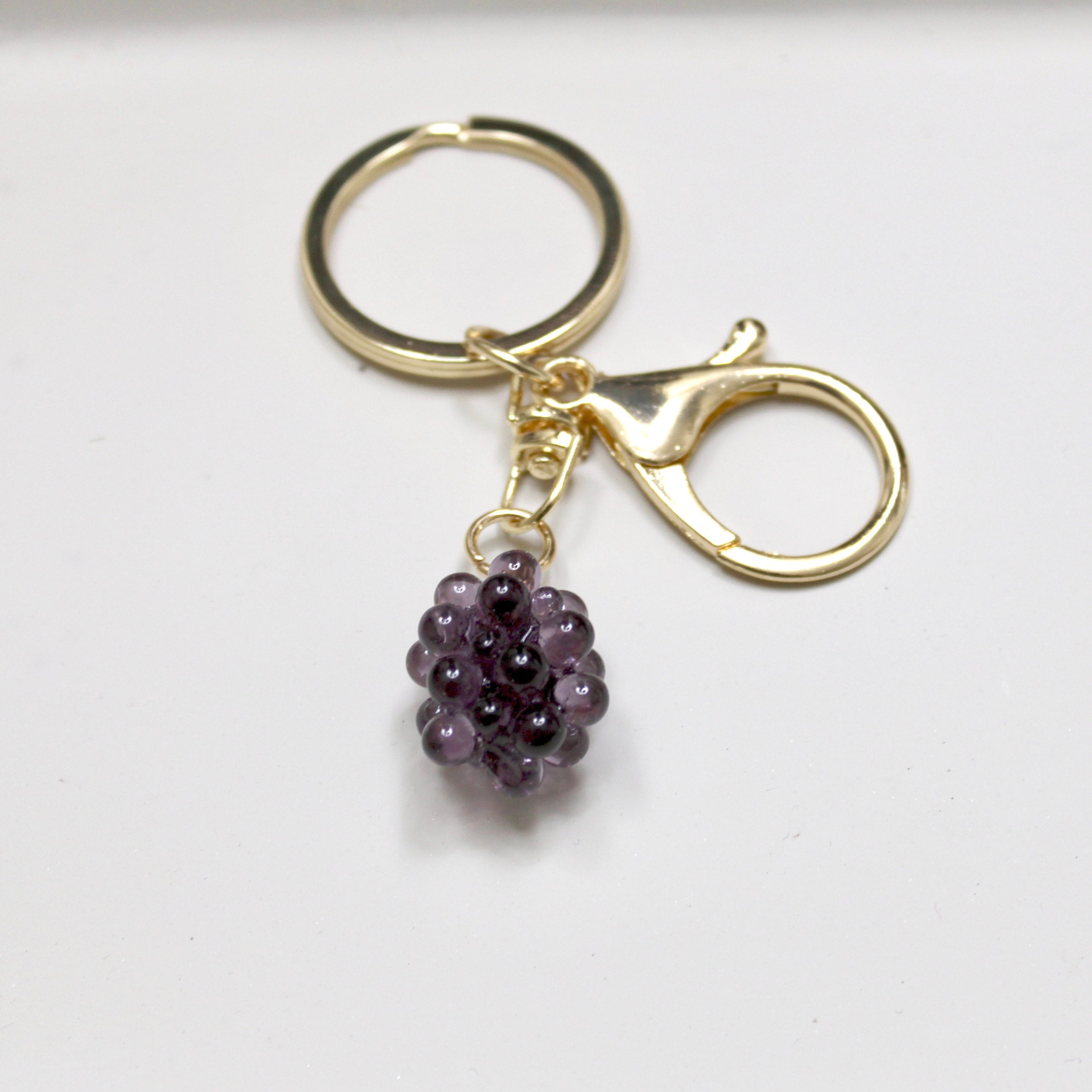 Green Grape Keychain Cute Keychain Bag Charm Food Keychain - Etsy UK