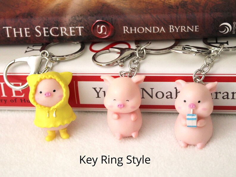 Cute Keychains Pig Keychain Pig Lover Gift Piglet Keychain - Etsy