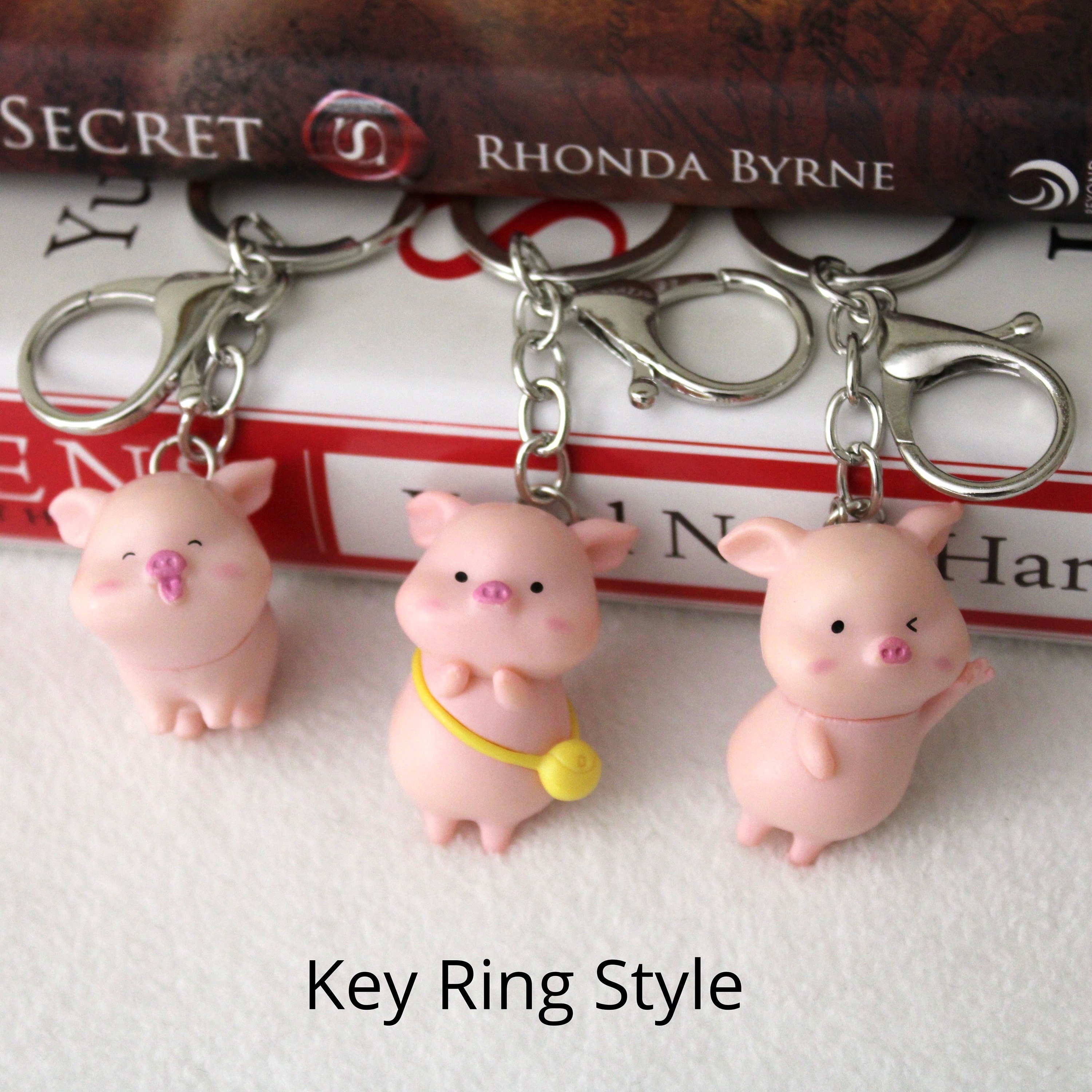 Pig Zipper Charm Pig Figure Key Chain Pig Lover Gift Piglet - Etsy UK