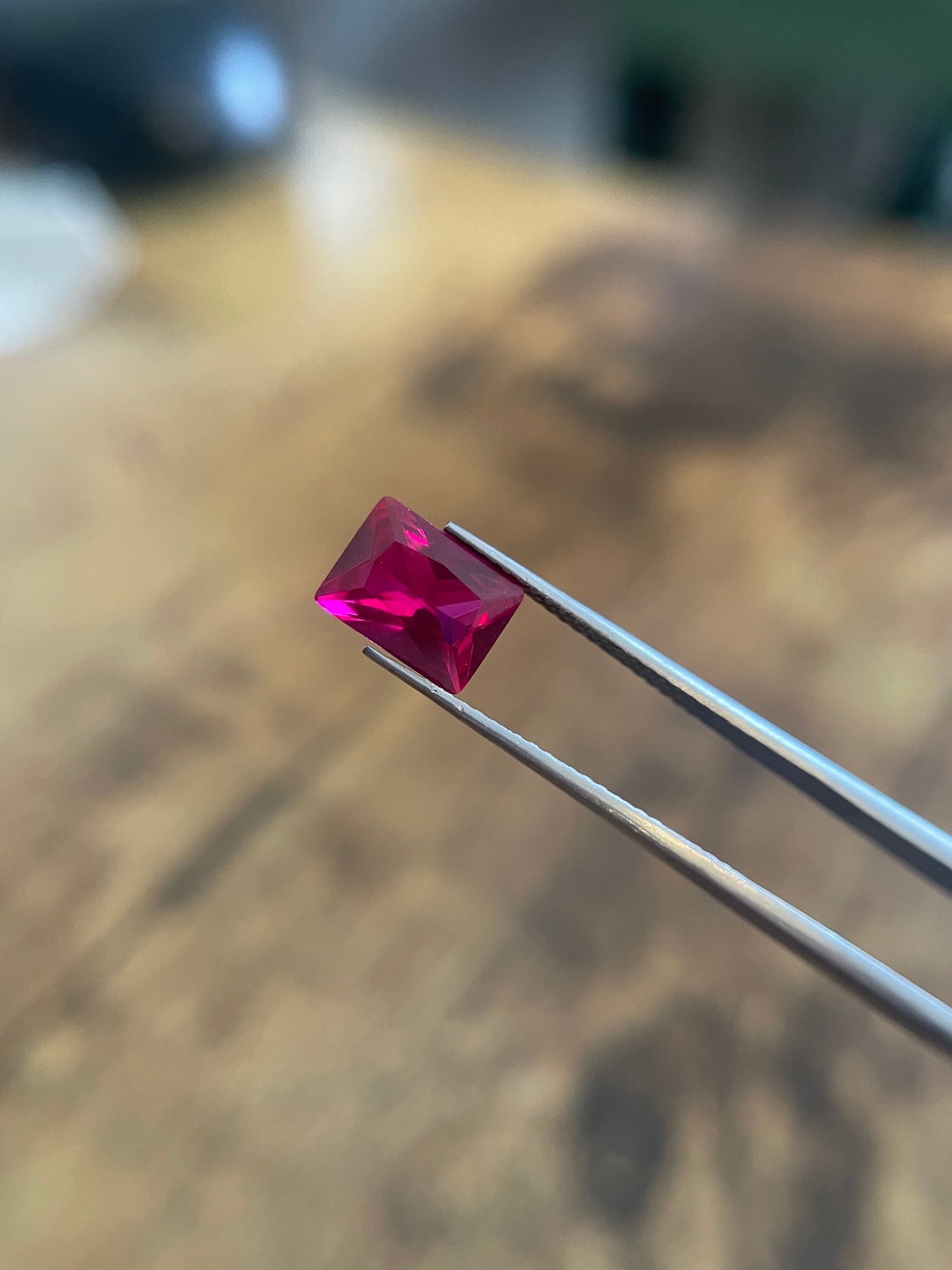 Lab Grown Ruby 2x rectangle Cut 6mm X 8mm - Etsy