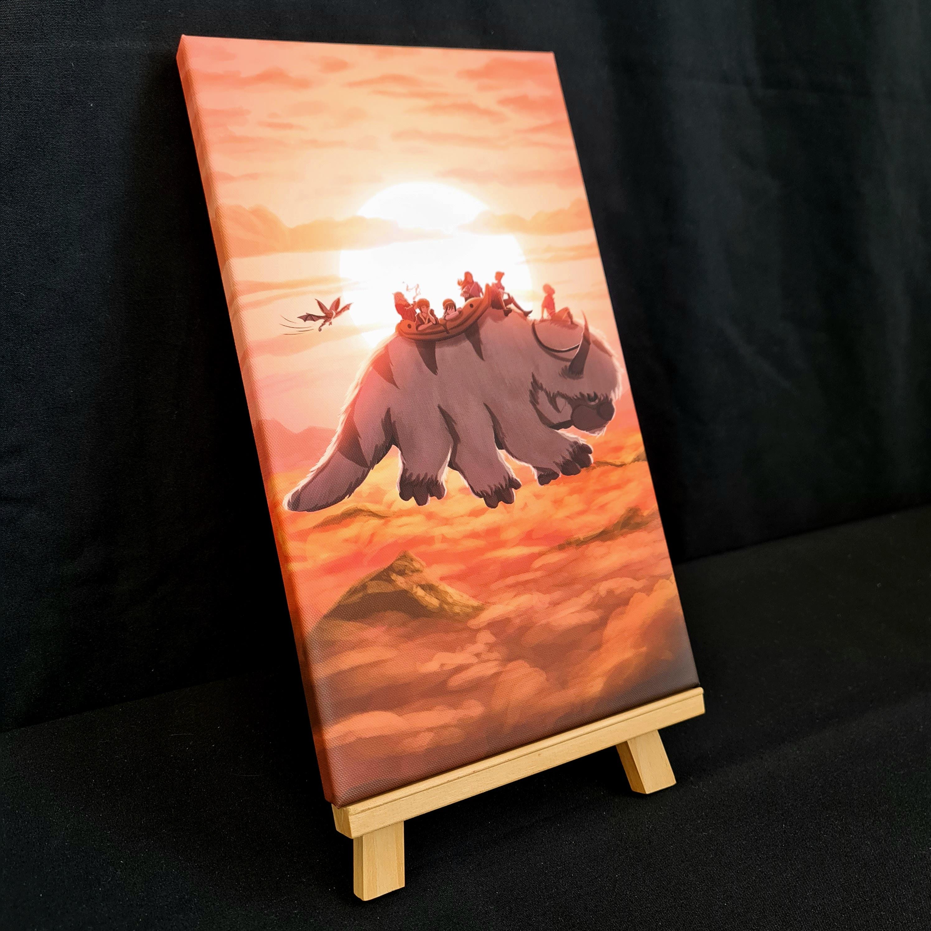 Cartoon T.V Inspired Avatar Bison Earth Wind Fire Water Benders ...