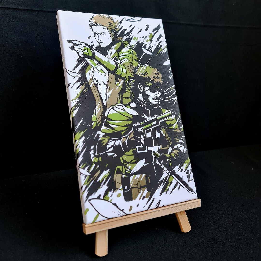 Gaming Inspired Original MGS Boss Gun Knife Agent Splatter Design ...