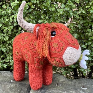 Crochet Hilda the African Flower Highland Cow Pattern,pdf PATTERN ONLY ...